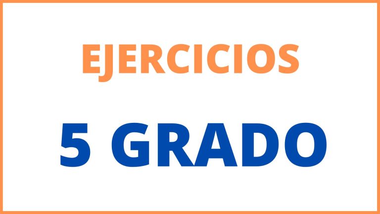 Ejercicios de Repaso para 5 Quinto Grado de Primaria