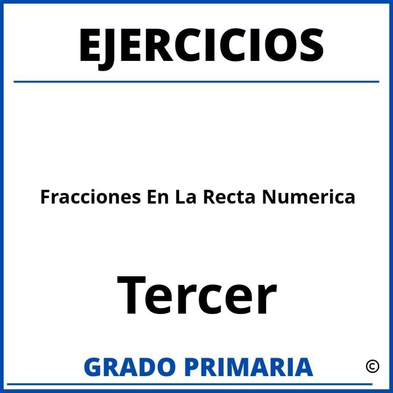 Ejercicios De Fracciones En La Recta Numerica Para Sexto Grado 5064