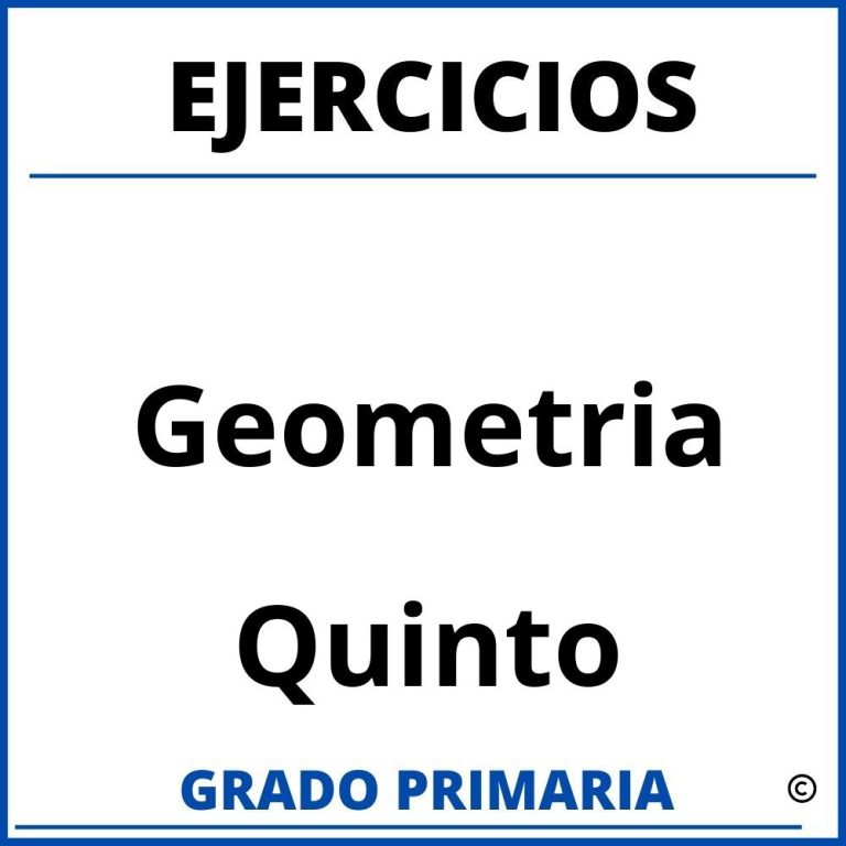 Ejercicios De Geometria Para Cuarto Grado De Primaria Para Imprimir