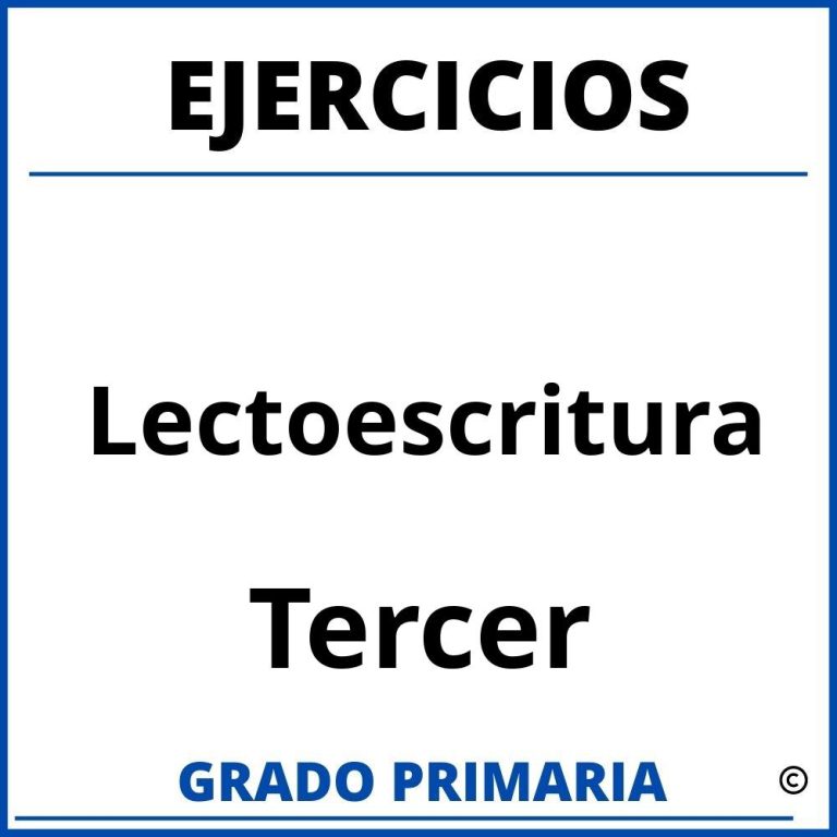 Ejercicios De Lectoescritura De Primer Grado