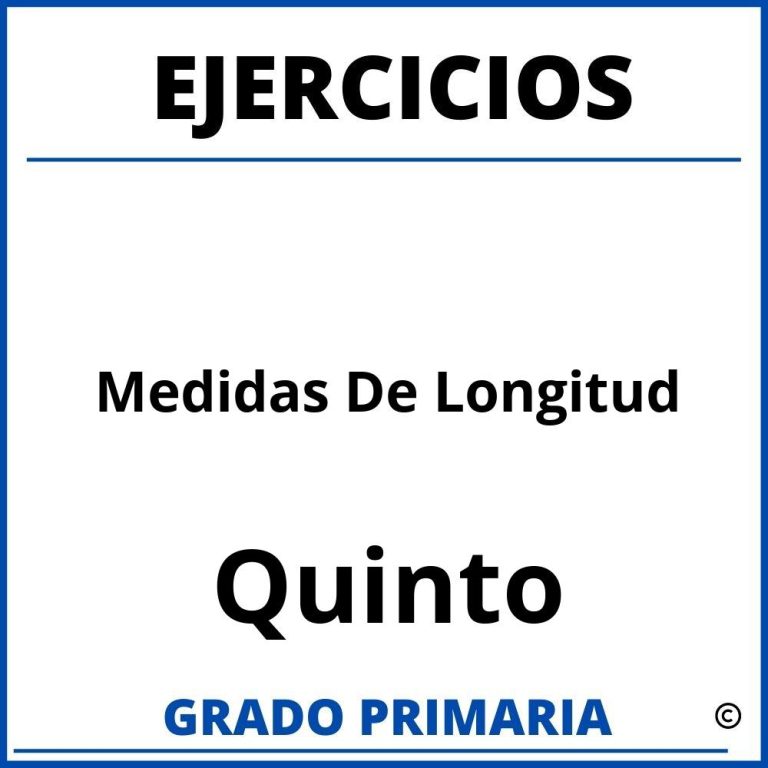 Ejercicios De Medidas De Longitud Para Niños De Segundo Grado