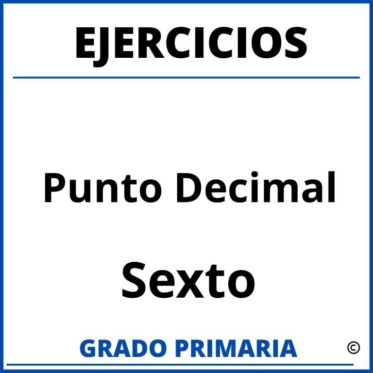 Ejercicios De Razones Y Proporciones Sexto Grado